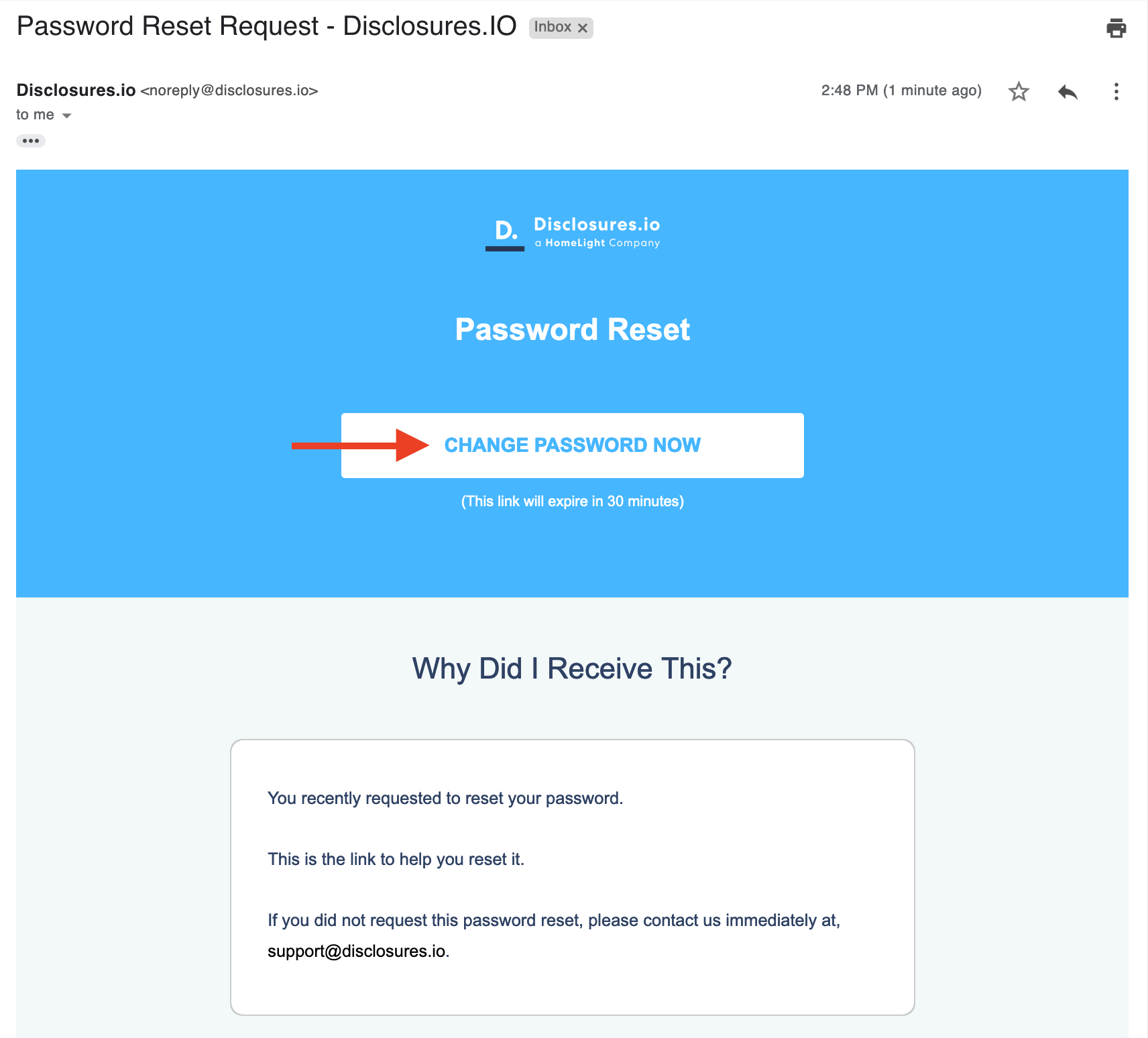 Reseting Your Password